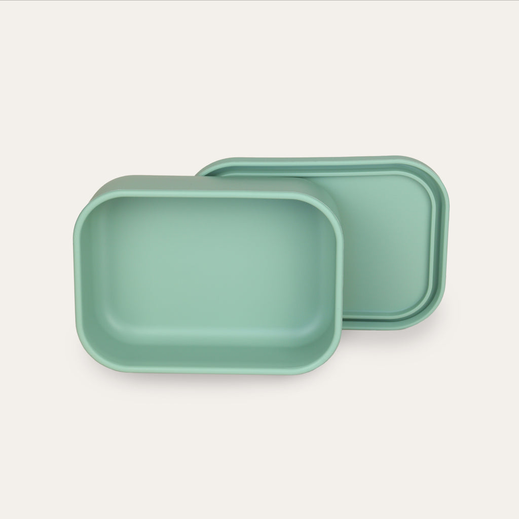 Rectangle Lunch Box Green | Silicone Containers – Sili Home Co.