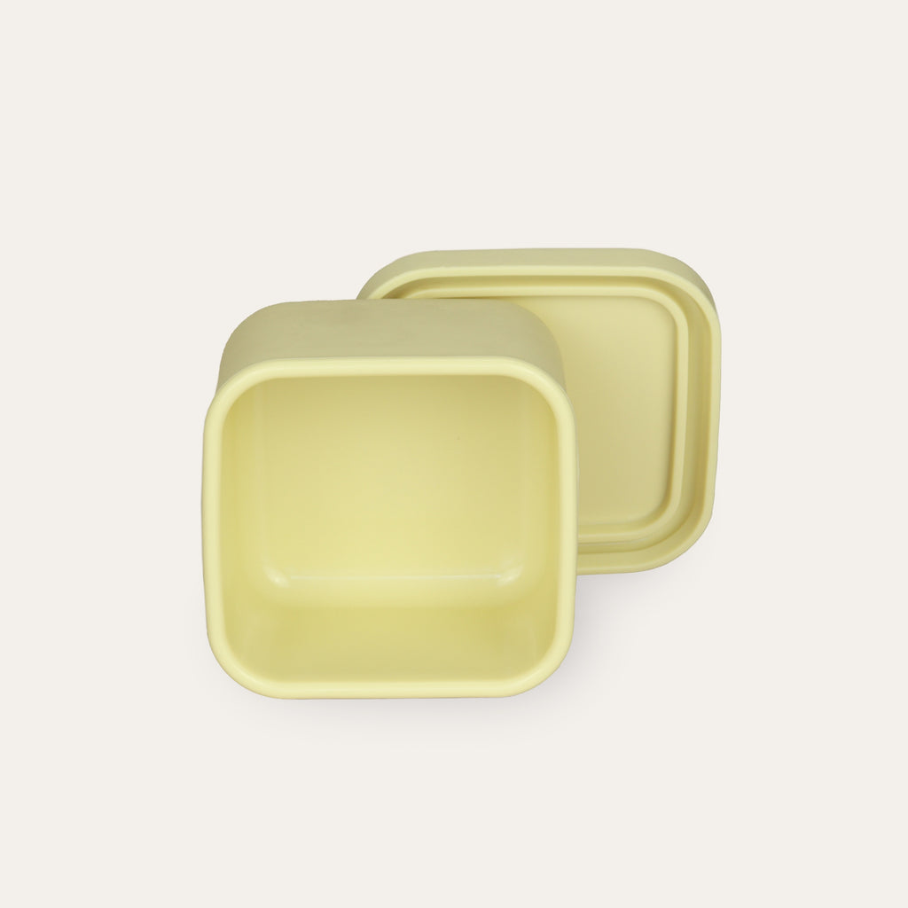 Mini Lunch Box Yellow | Silicone Containers – Sili Home Co.